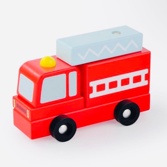 Target | Toys | Target Bullseye Playground 224 Kids Wood Stacking Fire Truck Toy | Poshmark